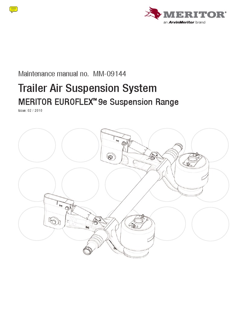 mm09144 Trailer Air Suspension System Meritor Euroflex 9e Suspension ...
