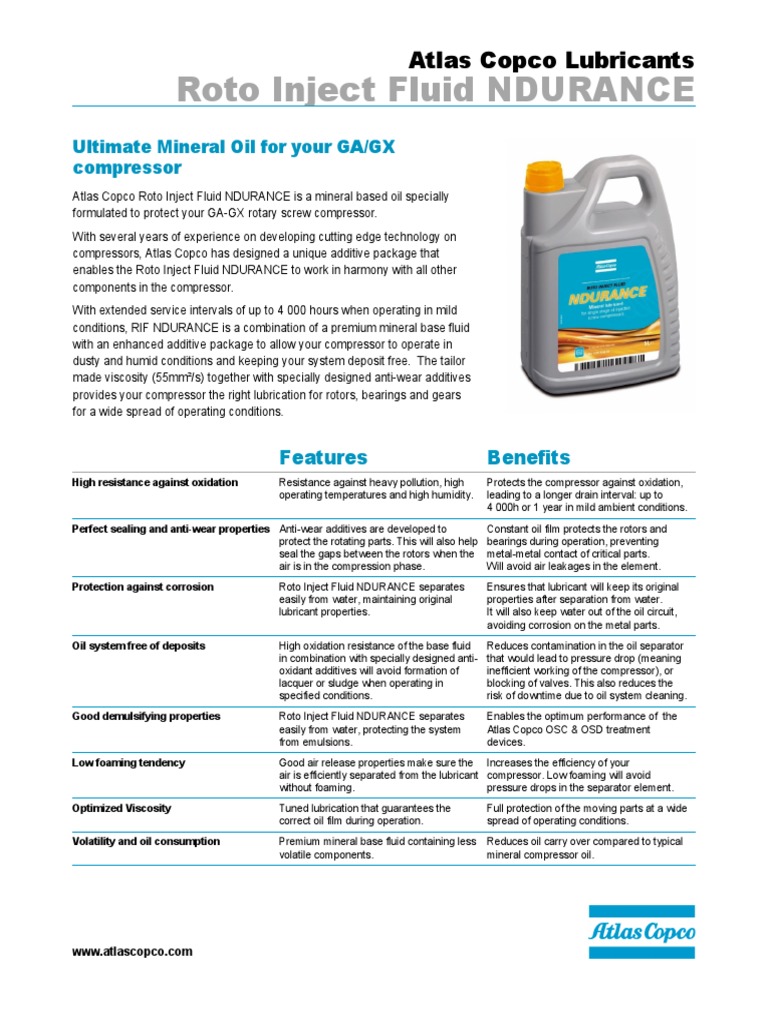 Roto Inject Fluid NDURANCE en 2935004621 | PDF | Lubricant | Bearing ...