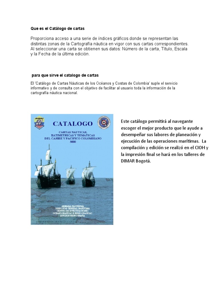 Que Es El Catálogo de Cartas | PDF