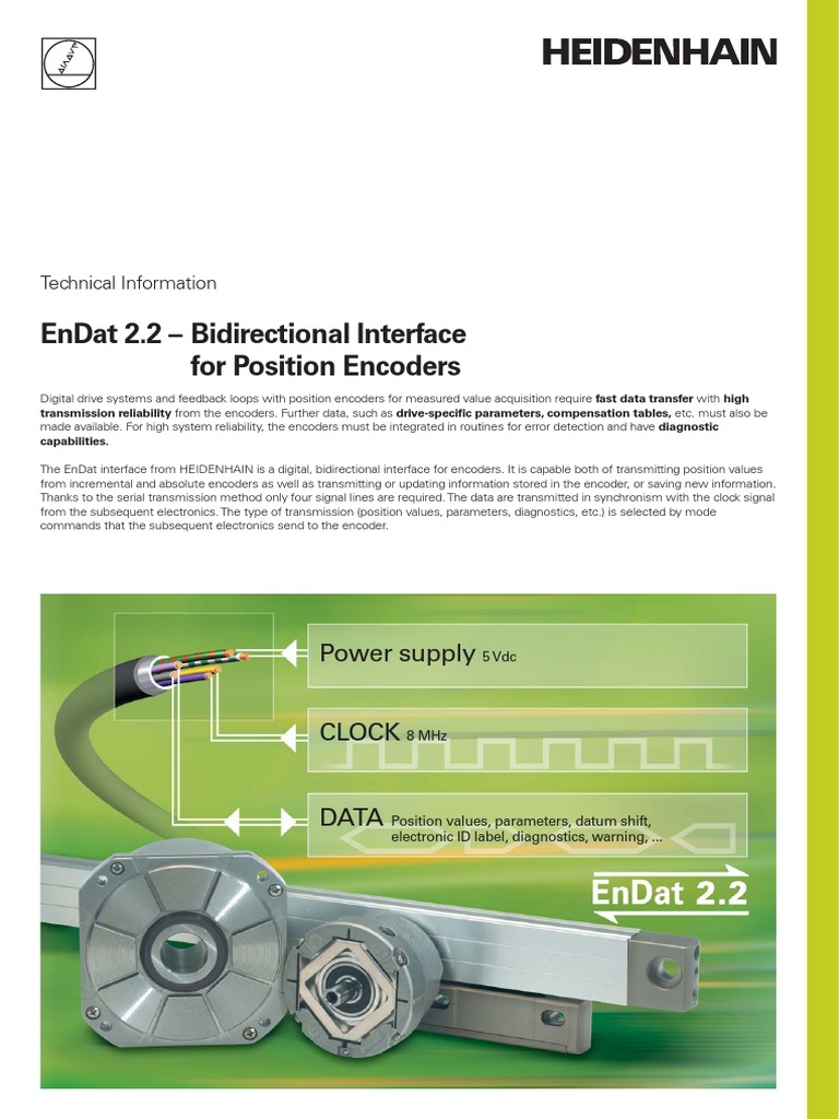 Endat 2.2 - Bidirectional Interface For Position Encoders: Power Supply ...