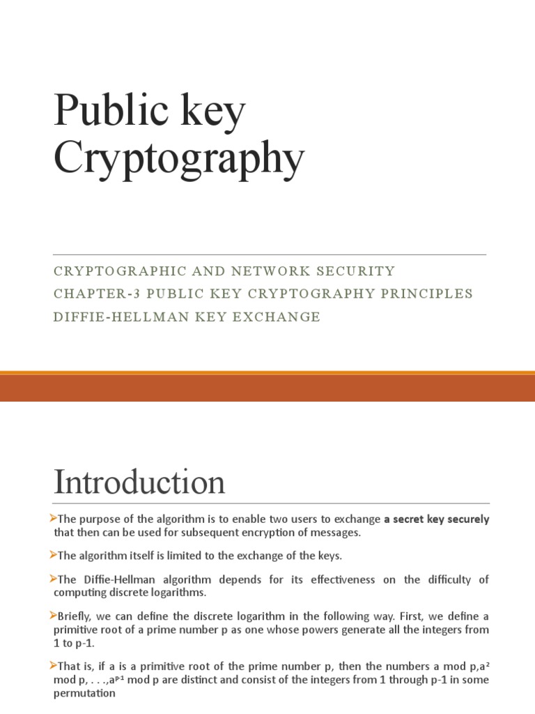 Chapter 3 Public Key Cryptography Principles | PDF | Public Key ...