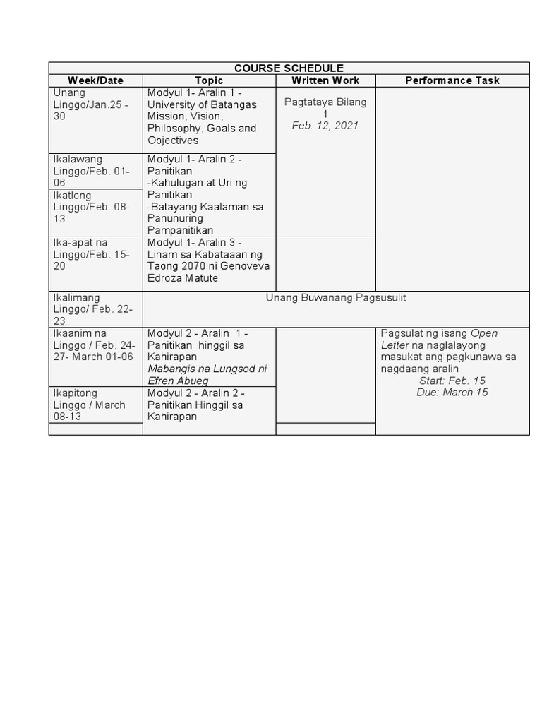 Soslit 1 Prelims Material | PDF