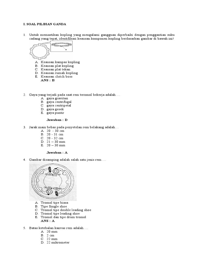 SOAL PSSM KELAS XI TSM Ok | PDF