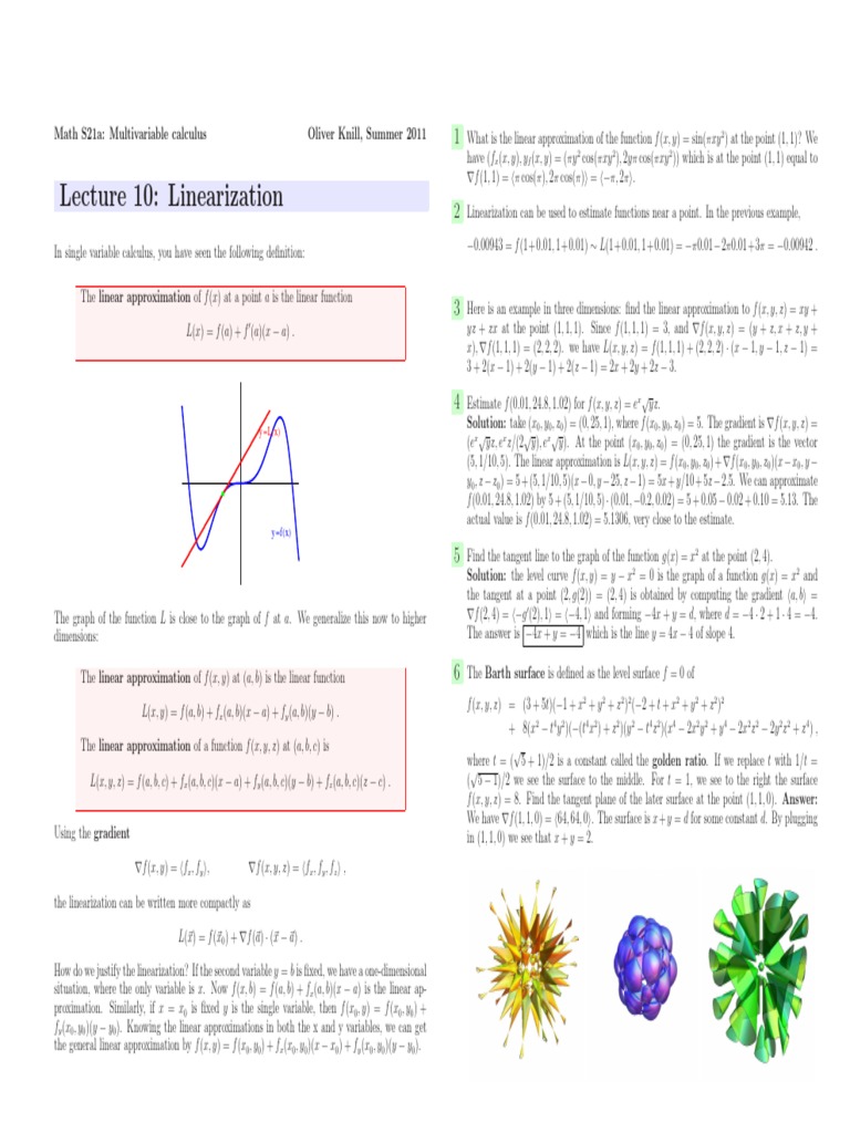 32 Linearization | PDF | Gradient | Differential Geometry