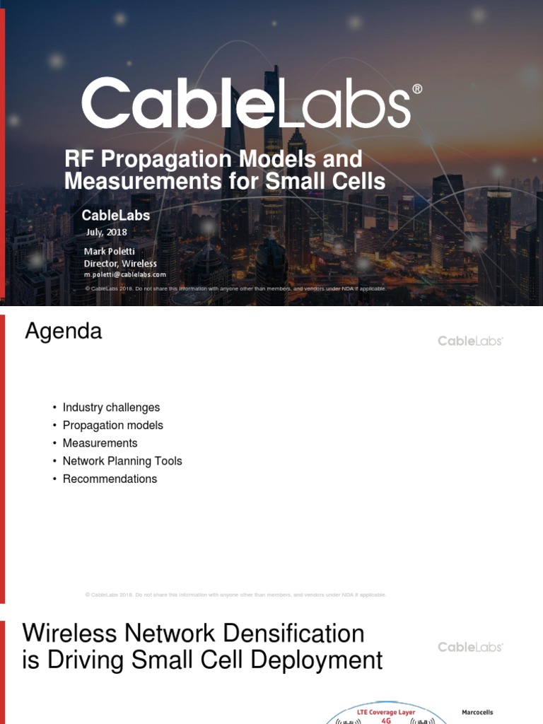 Rf Propagation Models And Measurements For Small Cells Cablelabs Pdf