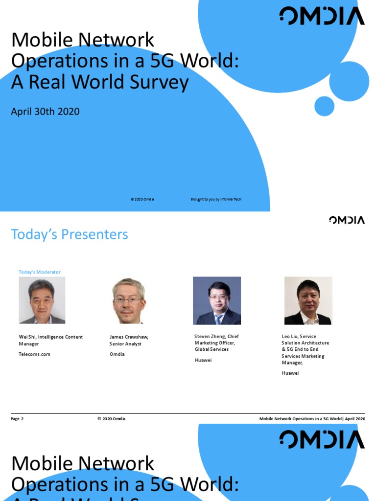 Mobile Network Operations in A 5G World: A Real World Survey | PDF
