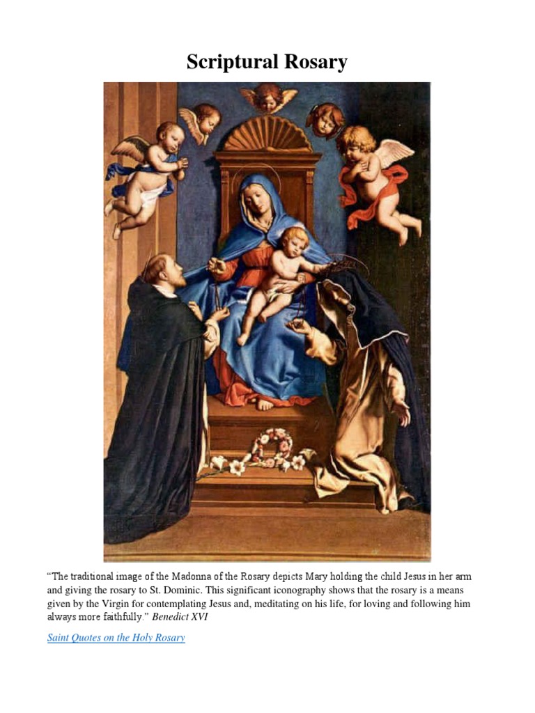 Scriptural Rosary | PDF | Rosary | Jesus