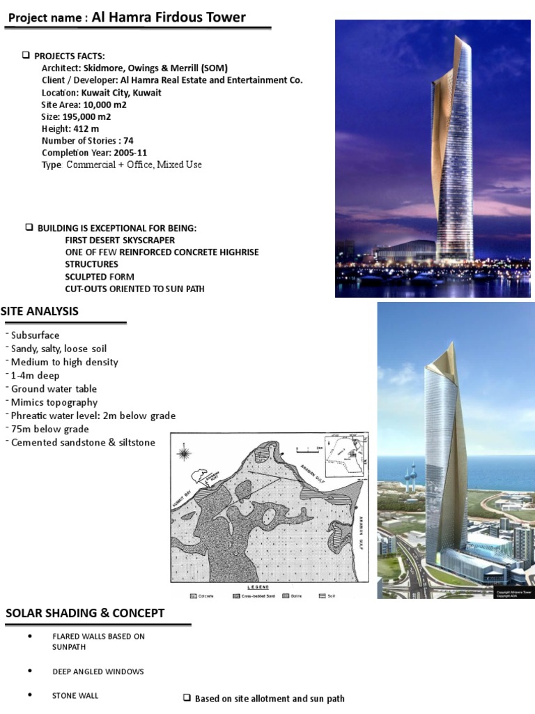 G-5 (Al Hamra Tower) | PDF | Wall | Column