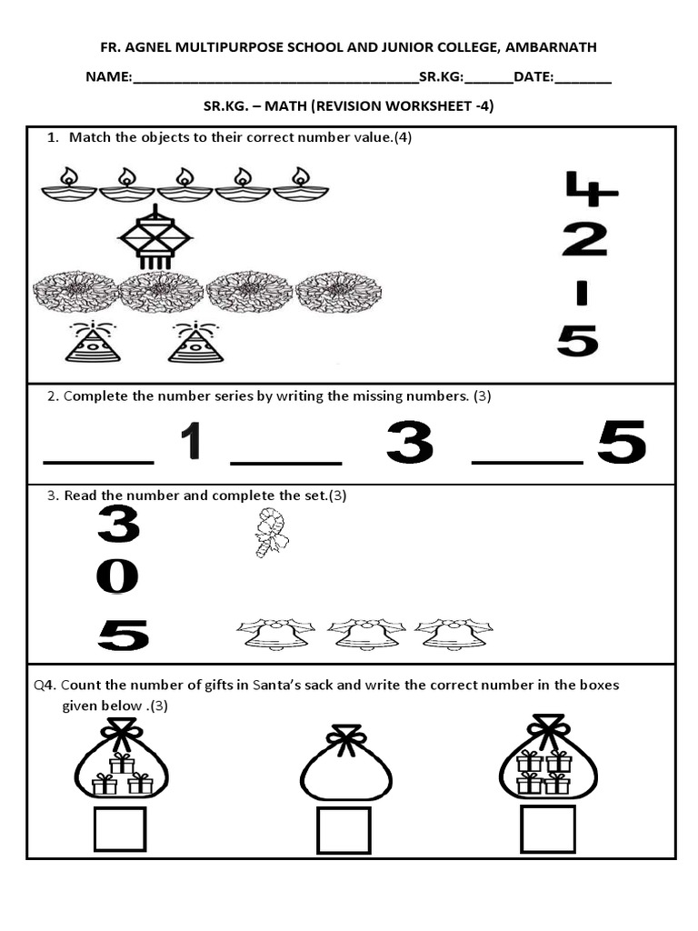 Maths Revision Worksheet 4 Amb | PDF