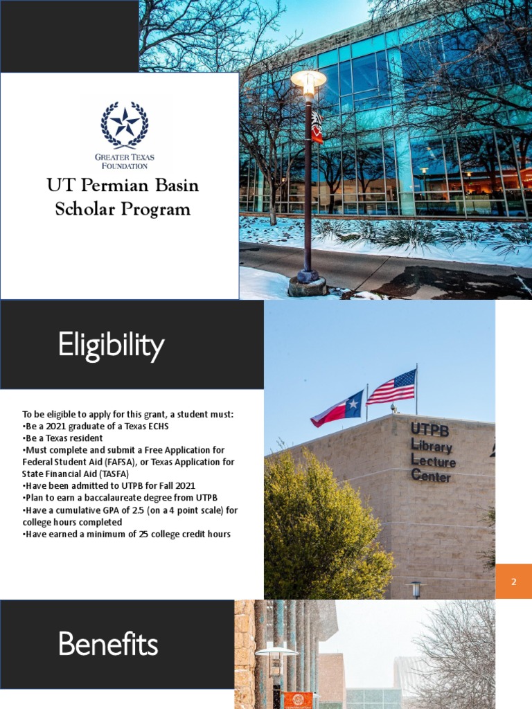 Utpb Scholars Program Info 2021 | PDF | Bachelor Of Science | Course Credit