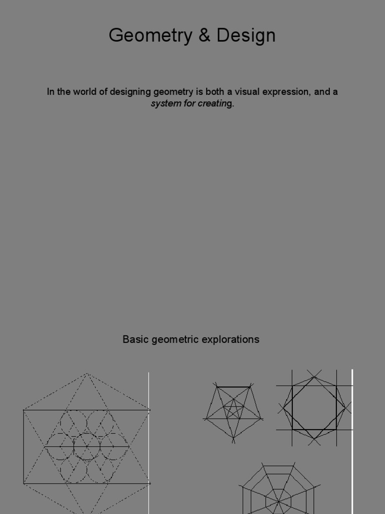 Geometry & Design: in The World of Designing Geometry Is Both A Visual ...