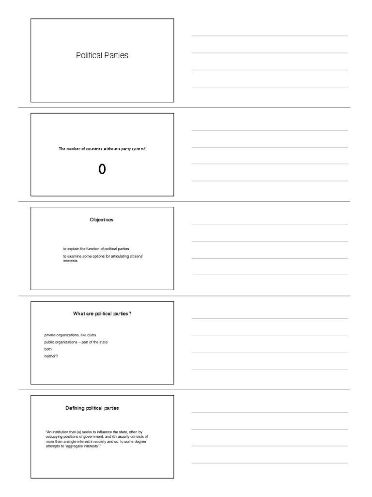 8 Political Parties Slides | PDF | Campaign Finance | Policy