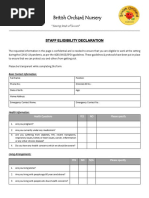 Social Care Health Self-Declaration Form For Use During COVID-19 ...