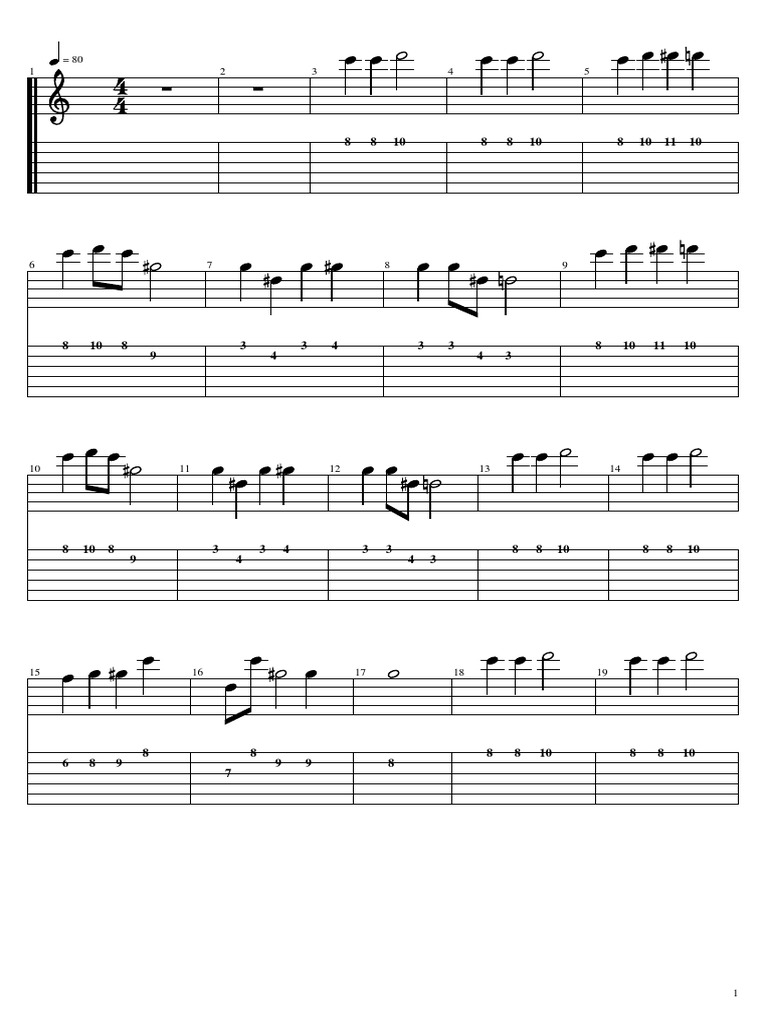 Sakura Guitar Tab | PDF