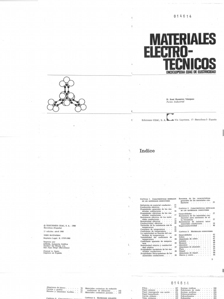 (Enciclopedia CEAC de Electricidad) Ramírez Vázquez, José-Materiales electrotécnicos-CEAC (1980 ...