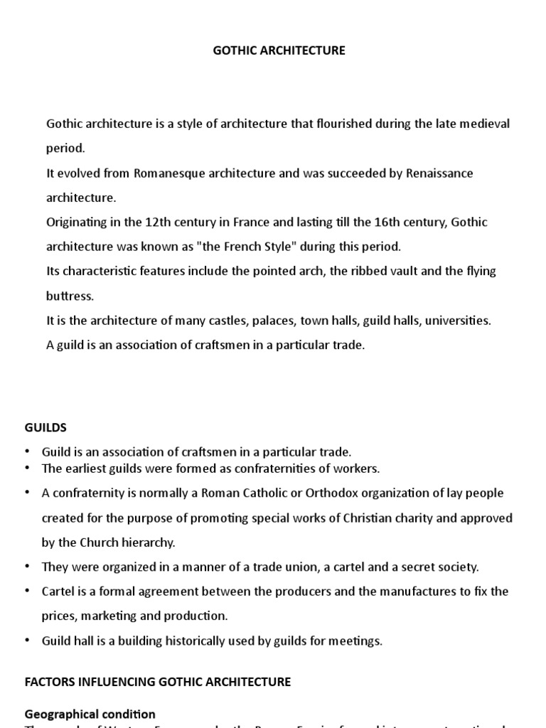 Gothic | PDF | Gothic Architecture | Vault (Architecture)