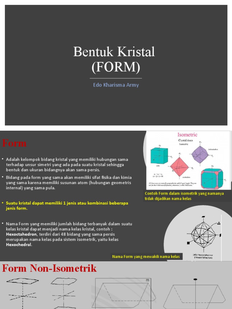 04 - Bentuk (Form) Pada Kristal | PDF