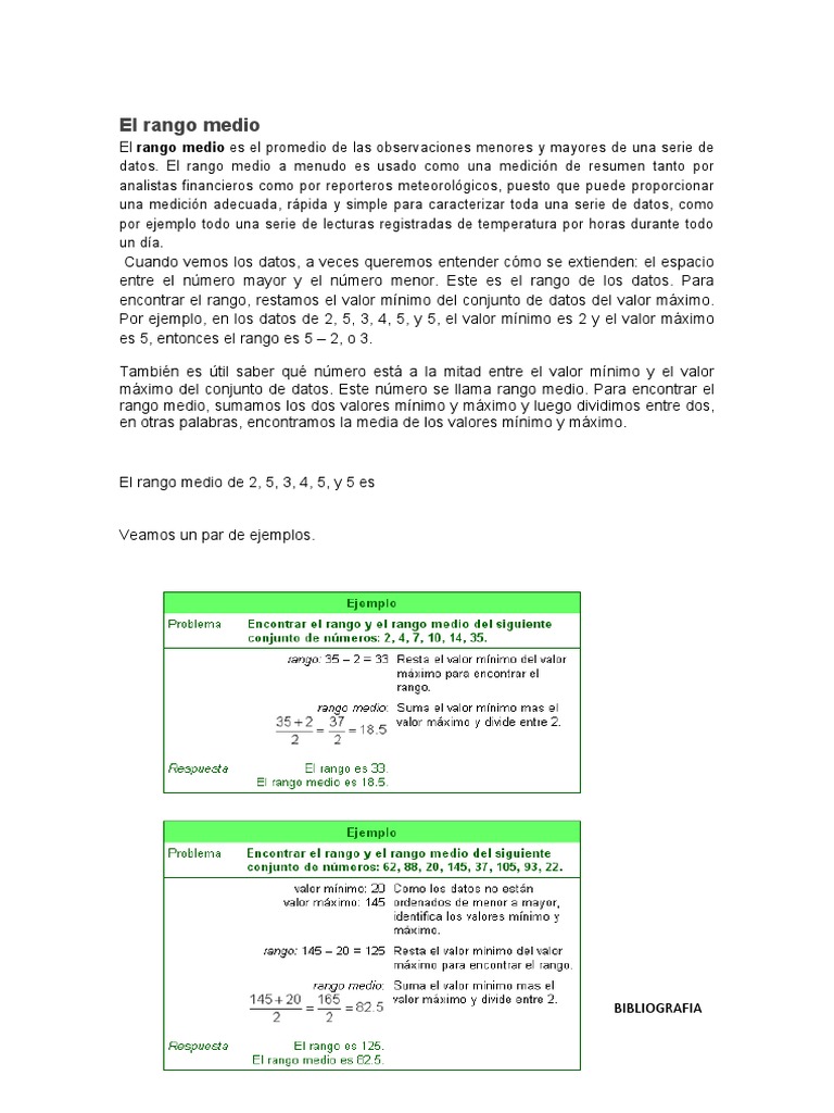 El Rango Medio | PDF