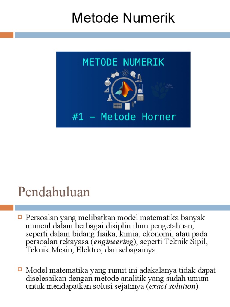 Metode Numerik dalam Rekayasa Matematika | PDF | Metode & Bahan Ajar