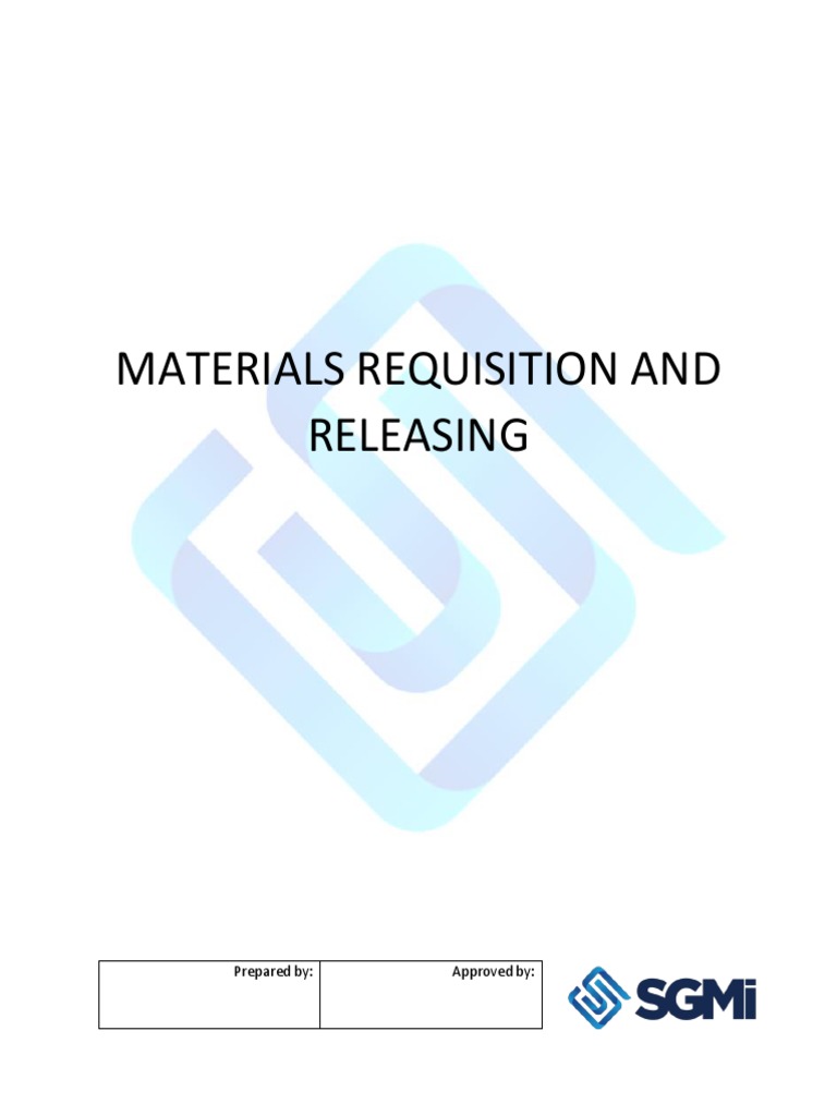 Materials Requisition and Receiving Policy | PDF | Delivery (Commerce ...
