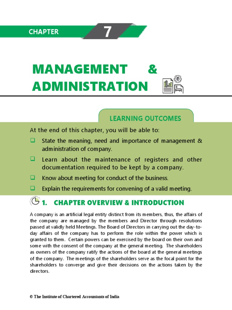Chapter 7 Management & Administration | PDF | Trust Law | Dividend