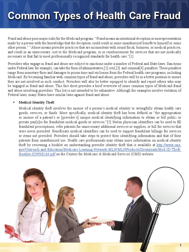 12 - FWA-Common Type of Health Care Fraud | PDF | Fraud | Medicaid
