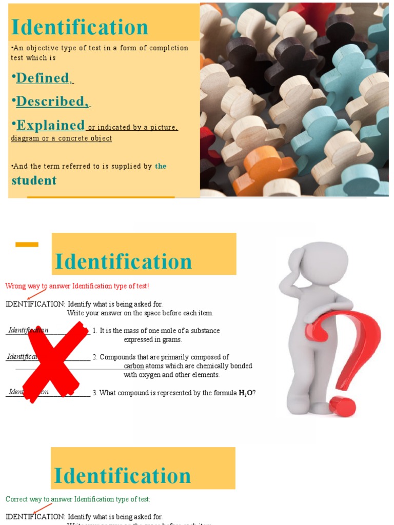 Identification Type of Test | PDF