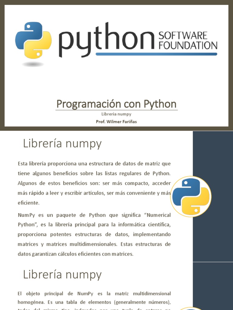 Encuent Libreria Numpy | PDF