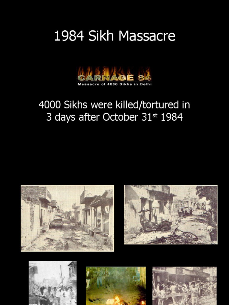 1984 Sikh Massacre: A Tragic Overview | PDF | Pakistan | Punjab