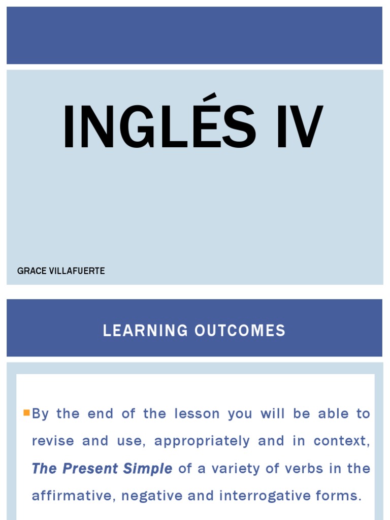 ECC Session 2-Present Simple | PDF | Verb | Languages