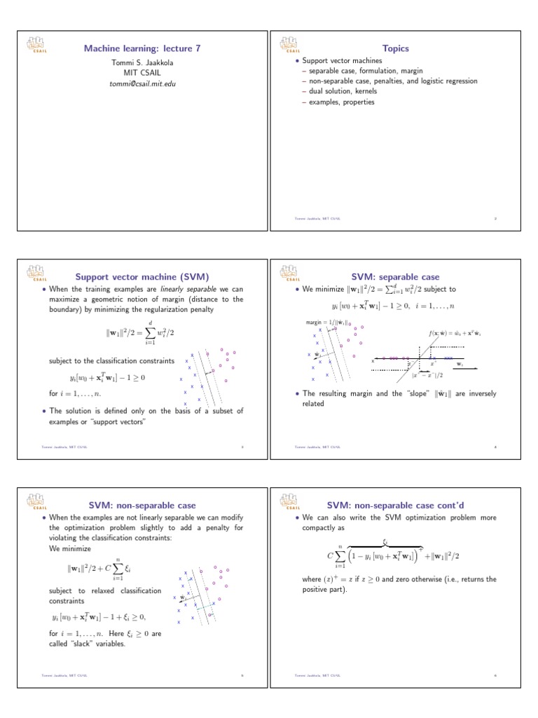 Machine Learning-Kernel Methods | PDF | Support Vector Machine ...