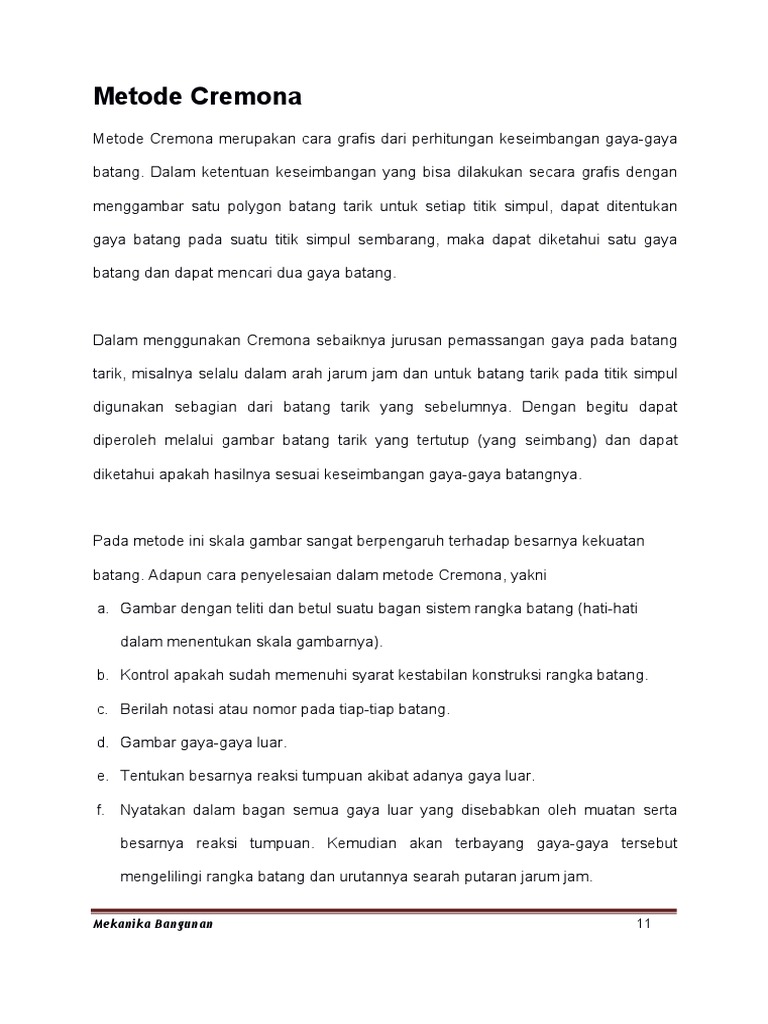 Metode Cremona | PDF | Sains & Matematika
