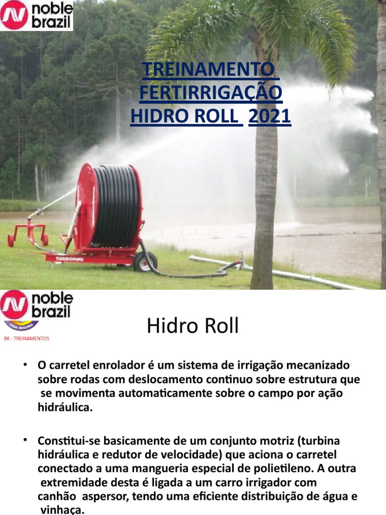 Treinamento em Irrigação com Hidro Roll | PDF | Motores | Bomba
