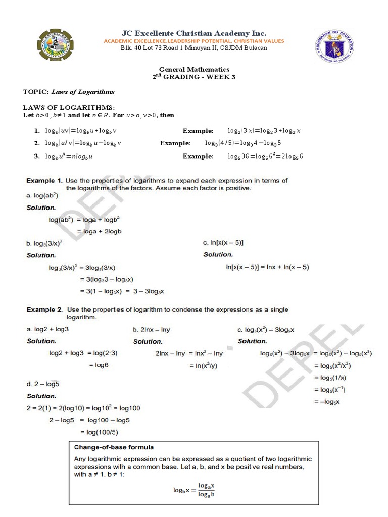General Mathematics - M05 - L03 - WEEK 3 | PDF