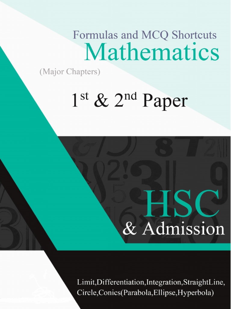Math Major Chapters Formulas (1st & 2nd Paper) | PDF | Real Analysis ...