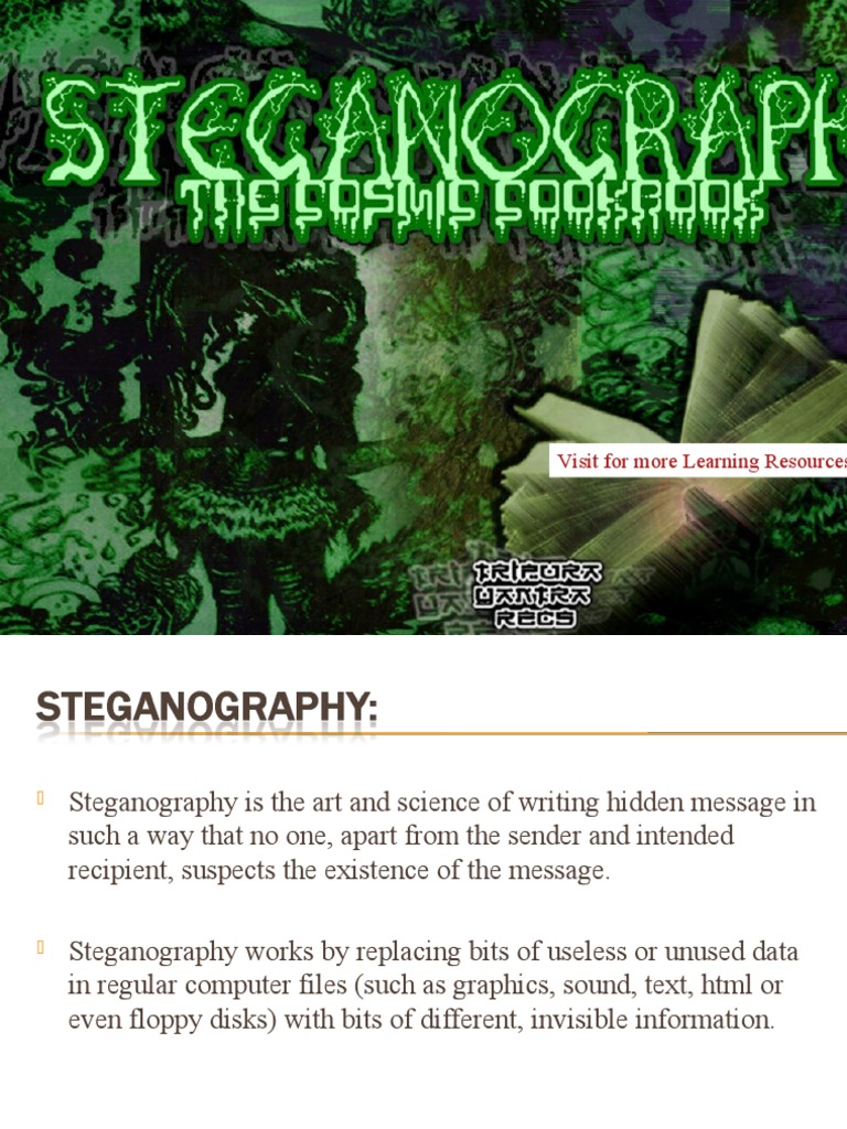 Steganography | PDF | Cryptography | Secure Communication