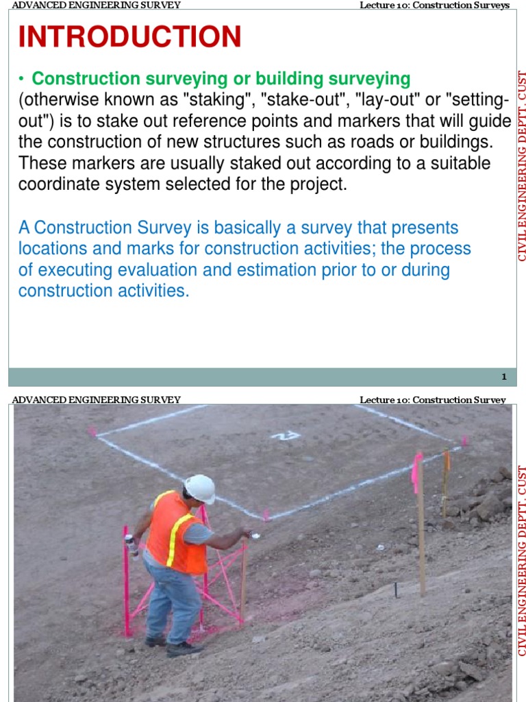 Construction Surveying or Building Surveying | PDF | Surveying | Storm ...