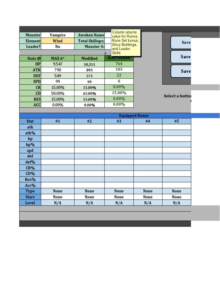 SW Rune Calculator | PDF | European Legendary Creatures | Legendary ...