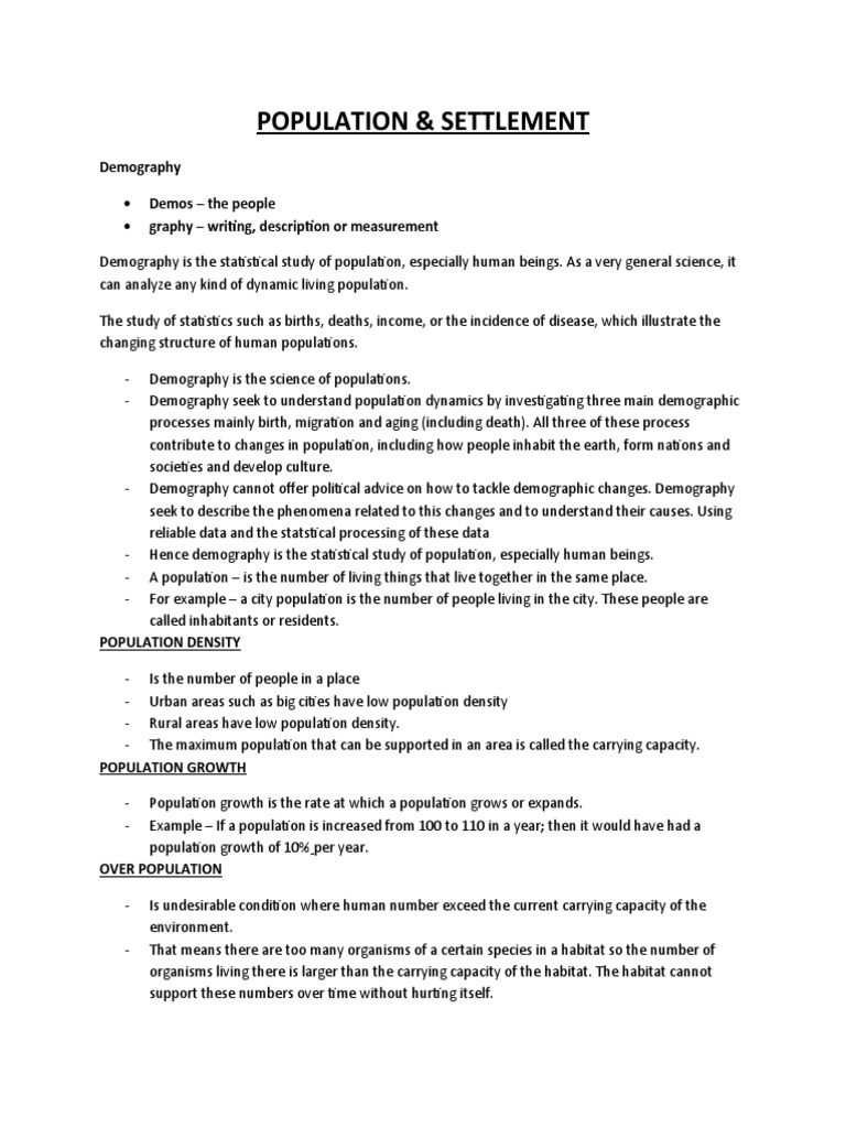 Understanding the Dynamics of Human Populations: A Comprehensive ...