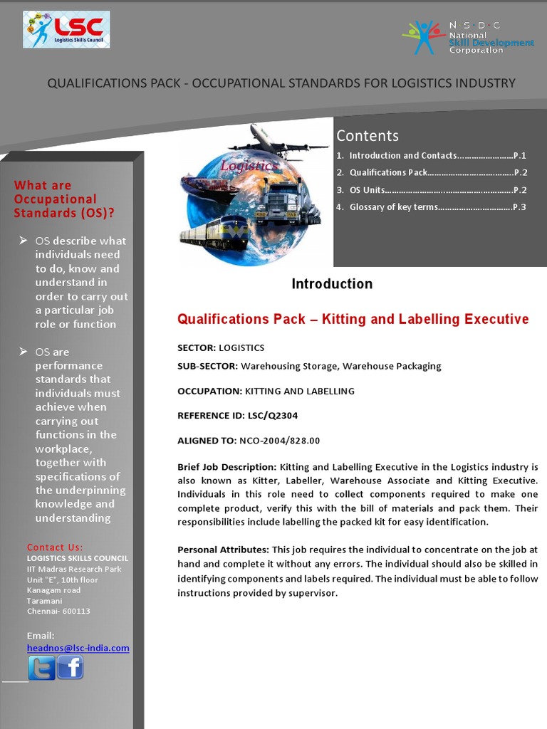 QP - Kitting & Labelling | PDF | Packaging And Labeling | Warehouse