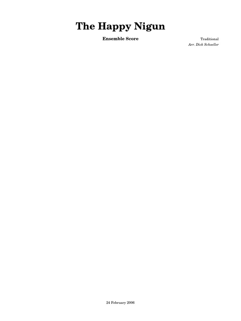 Happy Nigun - Score | PDF | Musica Jazz | Entretenimiento (general)