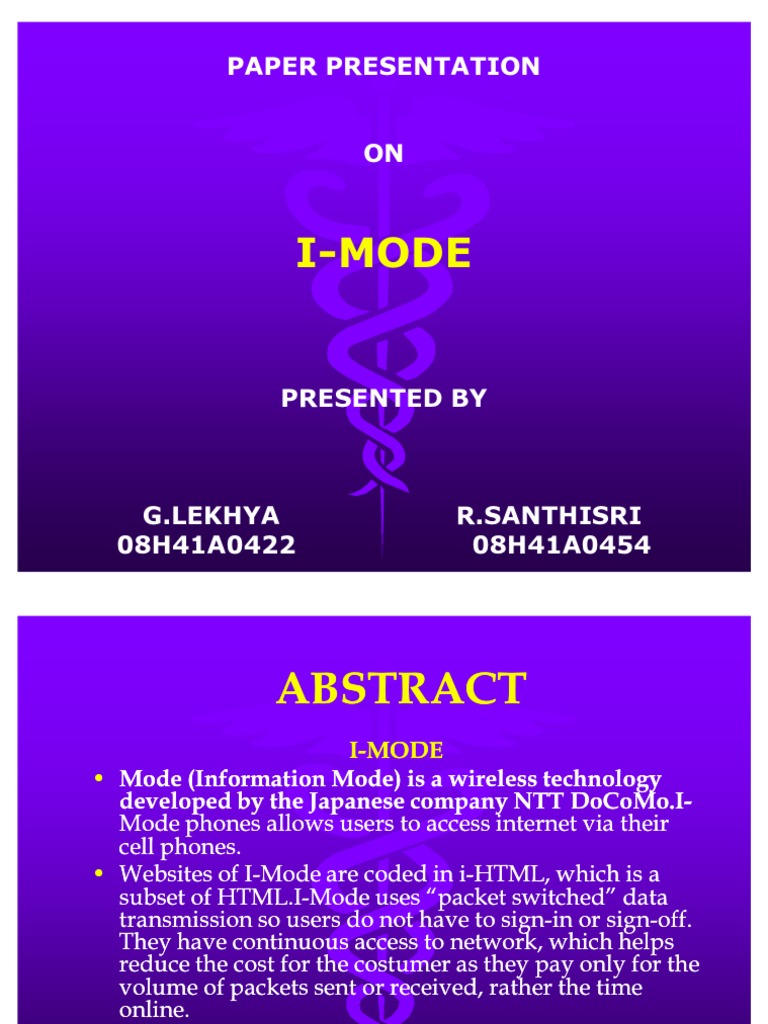 I Mode | PDF | Information And Communications Technology ...