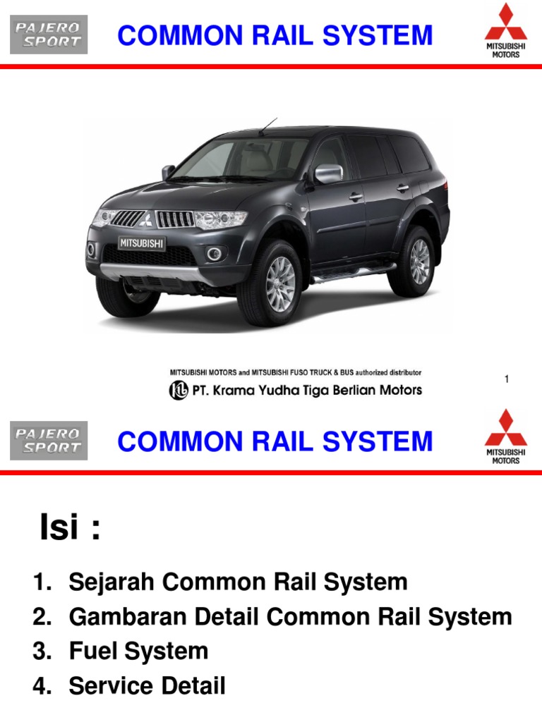 Sejarah dan Fungsi Common Rail System | PDF | Teknologi & Rekayasa