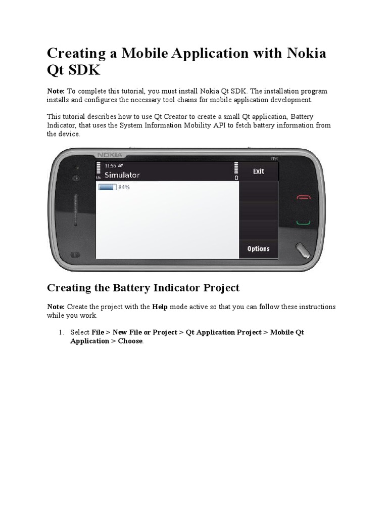 Creating A Mobile Application With Nokia QT SDK | Download Free PDF | Computer Engineering ...