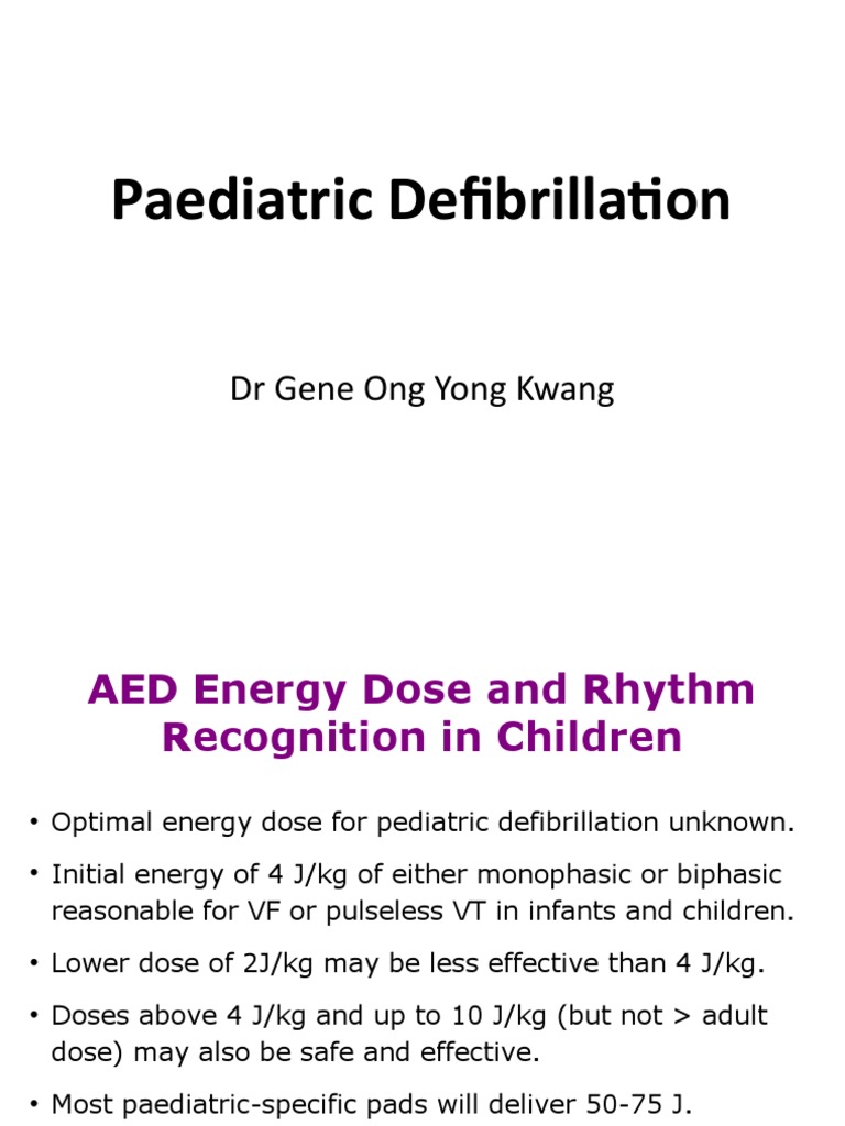 B 04 Paediatric Defibrillation | PDF | Cardiopulmonary Resuscitation ...