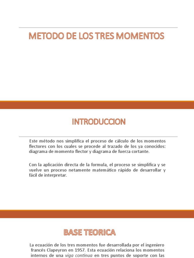 Metodo de Los Tres Momentos | PDF