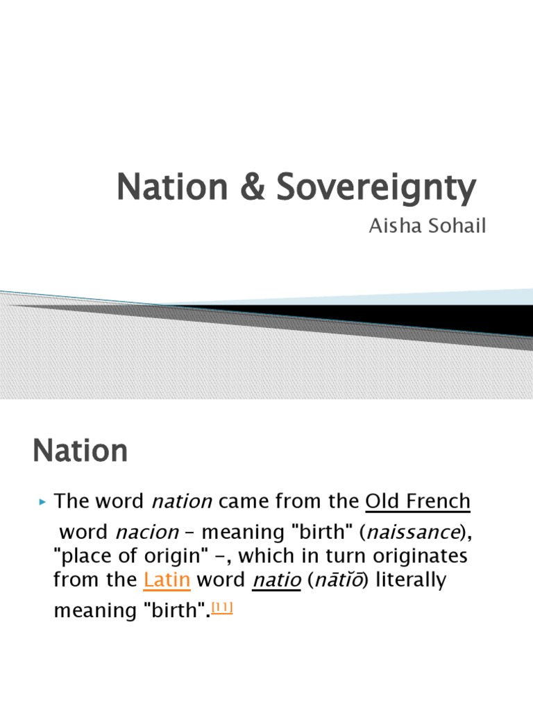 Nation & Sovereignty | PDF