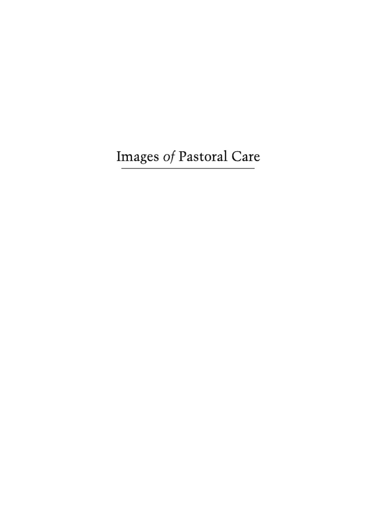 Images of Pastoral Care | PDF | Theology | Identity (Social Science)
