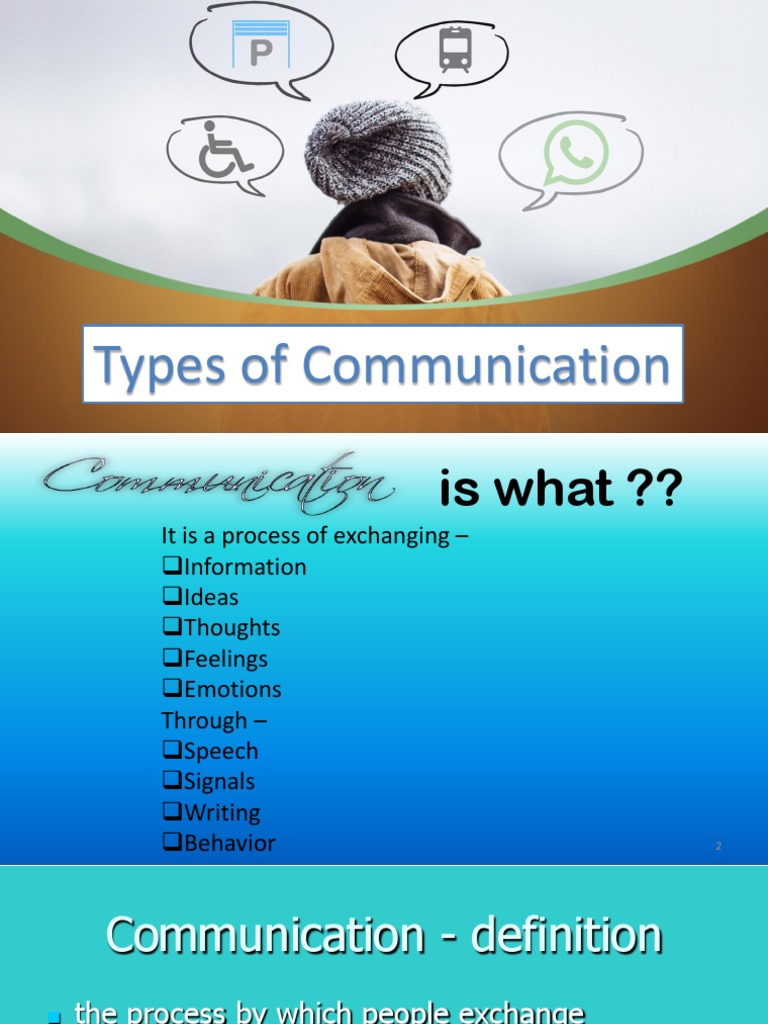 Types of Communication | PDF | Nonverbal Communication | Body Language
