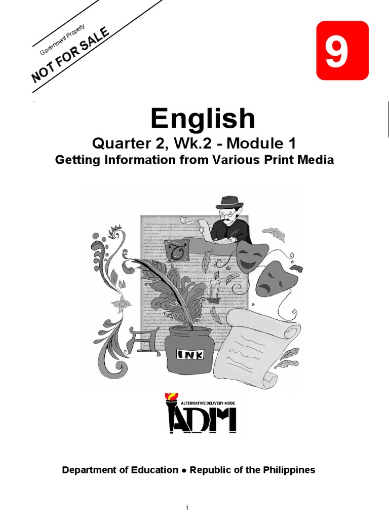 English: Quarter 2, Wk.2 - Module 1 | PDF | Information | Books